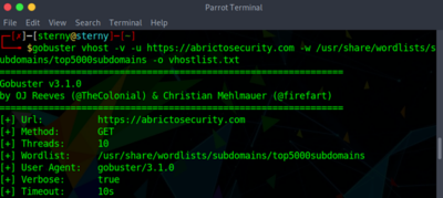 Gobuster Directory Enumerator Cheat Sheet - Abricto Security