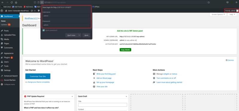Exploiting Wordpress Using Wpscan Abricto Security